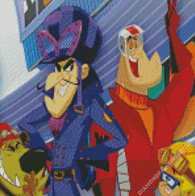 Wacky Races Animation Diamond Painting - DiamondPainting5d.com